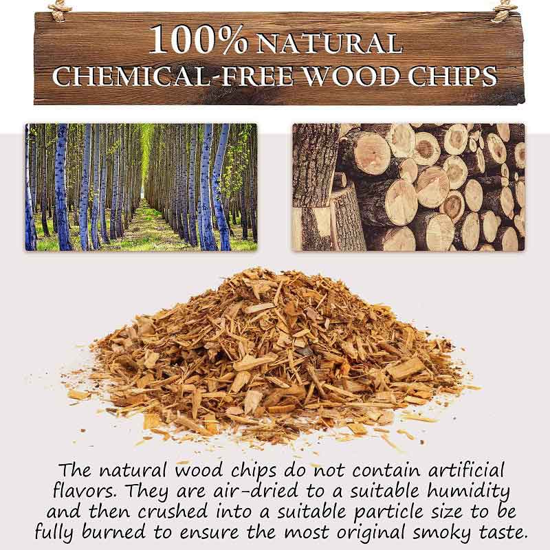Chimney Smoker, Old Fashioned Wood Smoker Kit with 4 Wood Chips ( Apple ...
