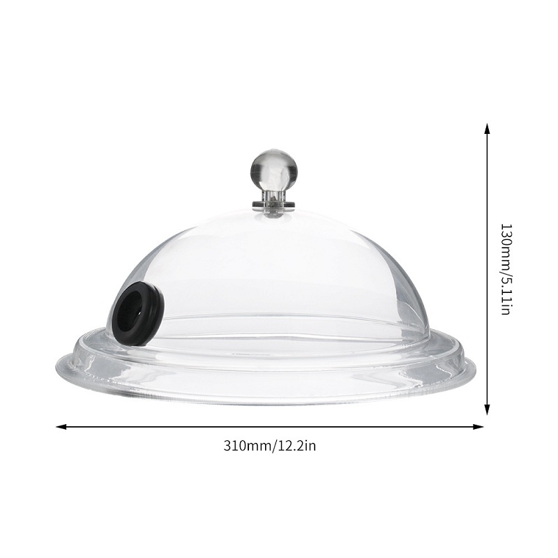 Smoking Infuser Acrylic Cloche Dome Lid for Plates, Glasses, Bowls ...