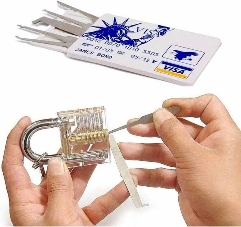 Lock Pick Set 25 Pieces Picking Tool, Lockpick Set with Black Picking Tools Kit Pad Lock Set for ...