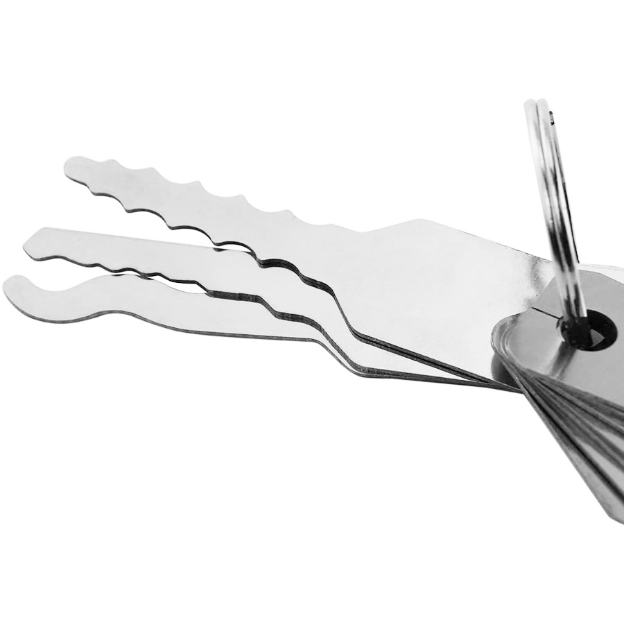 10 Pieces Car Jiggler Lock Pick Set, Full Master Key for Auto Car