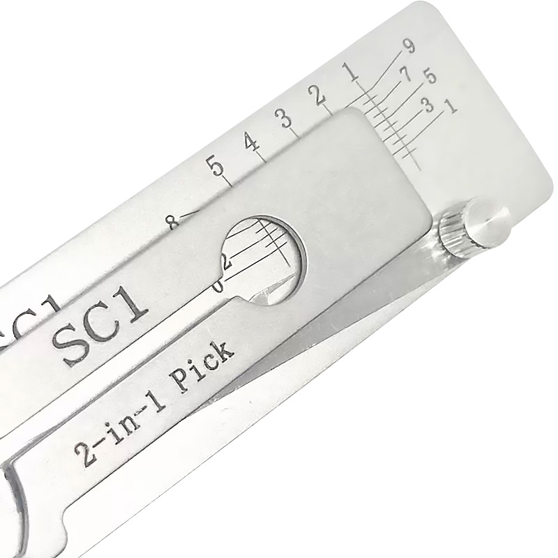 Lishi SC1 2 in 1 Pick Decoder Tool for 5 Pin Schlage Locks