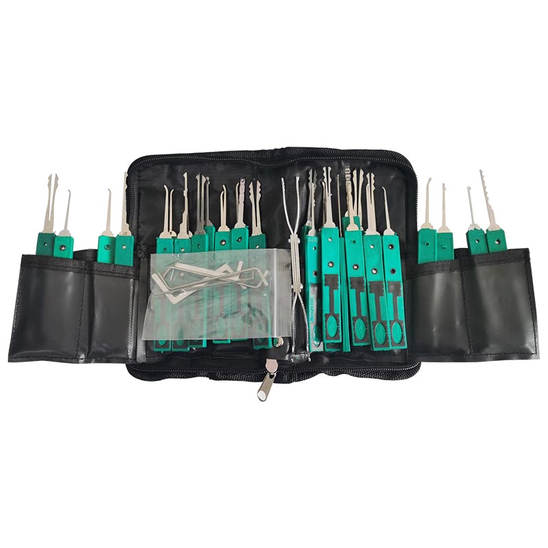 32 Pieces Lock Pick Set, Locksmith Tools for Training Practice
