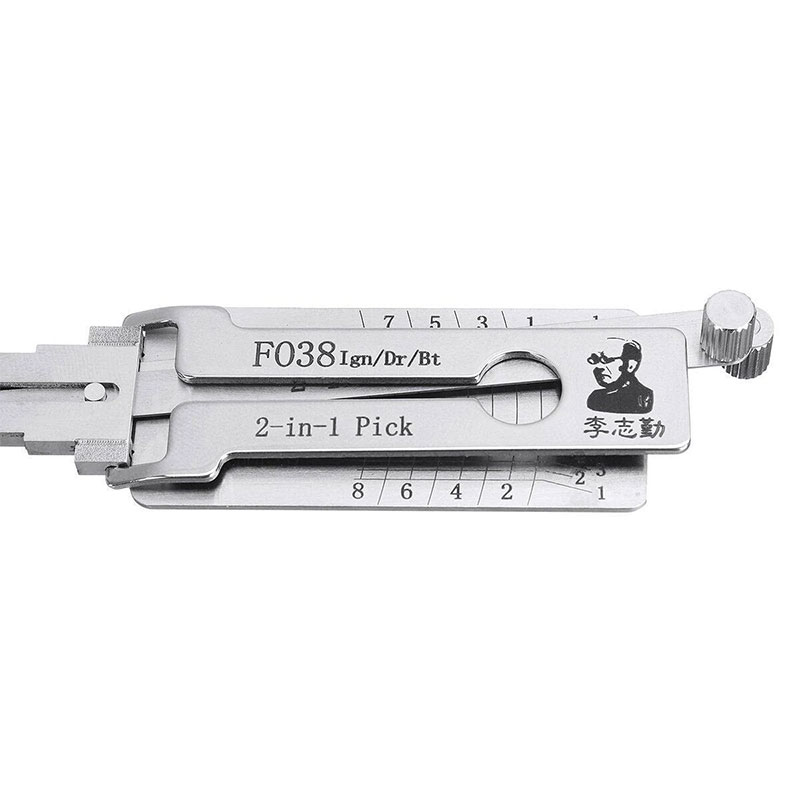 Lishi FO38 2 in 1 Decoder and Pick, Auto Locksmith Tool
