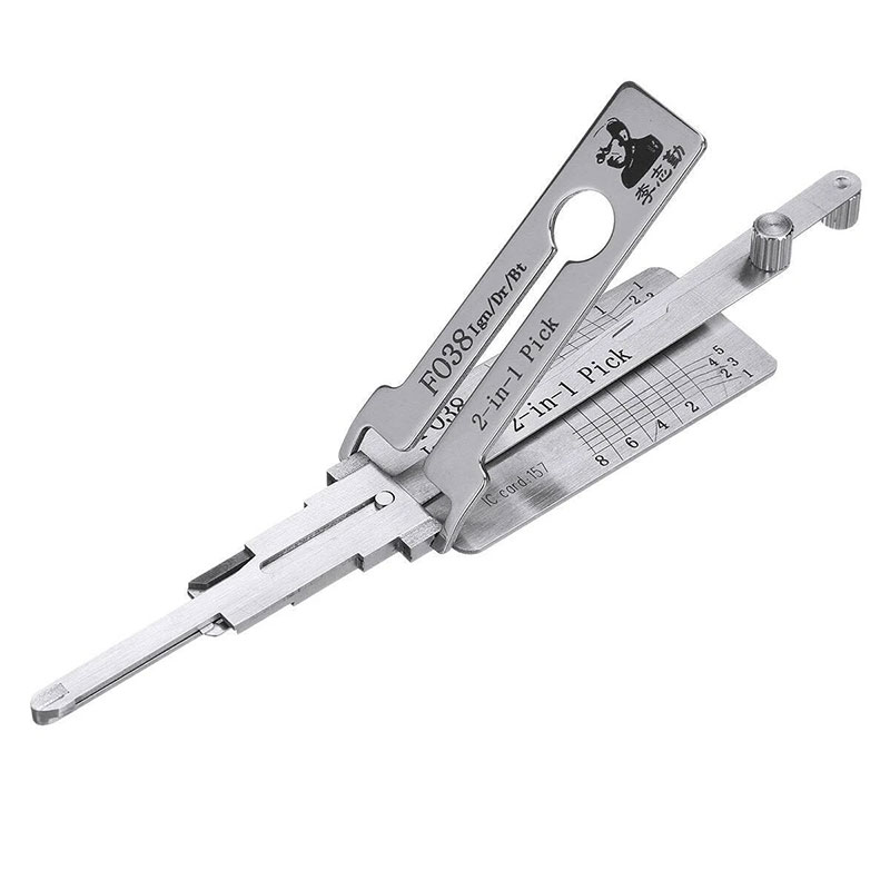 Lishi FO38 2 in 1 Decoder and Pick, Auto Locksmith Tool