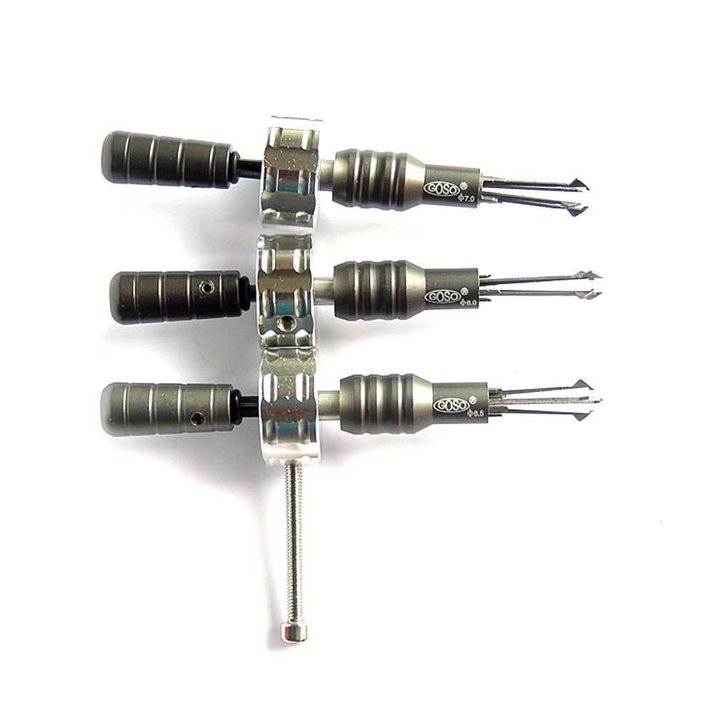3 Pieces Cross Lock Pick Set, Professional Locksmith Tools