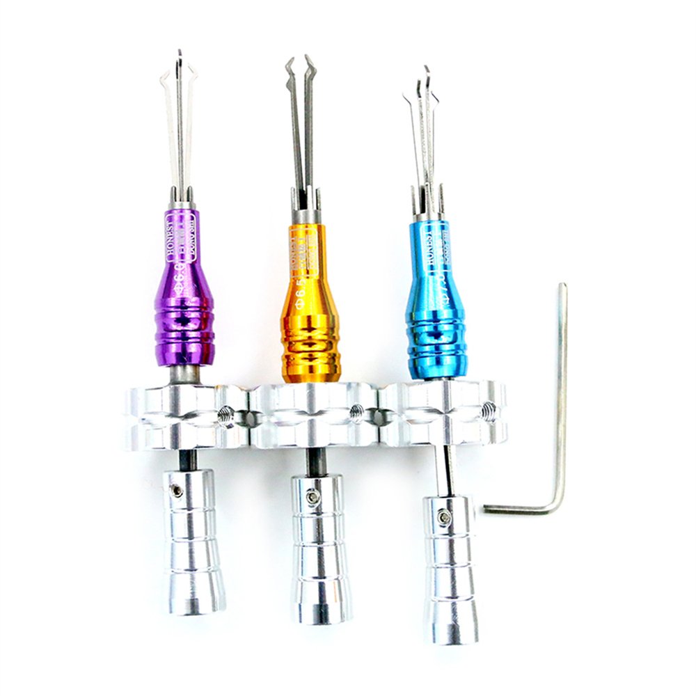 3 Pieces Cross Lock Picks Set, Designed For 4-way Cross Locks