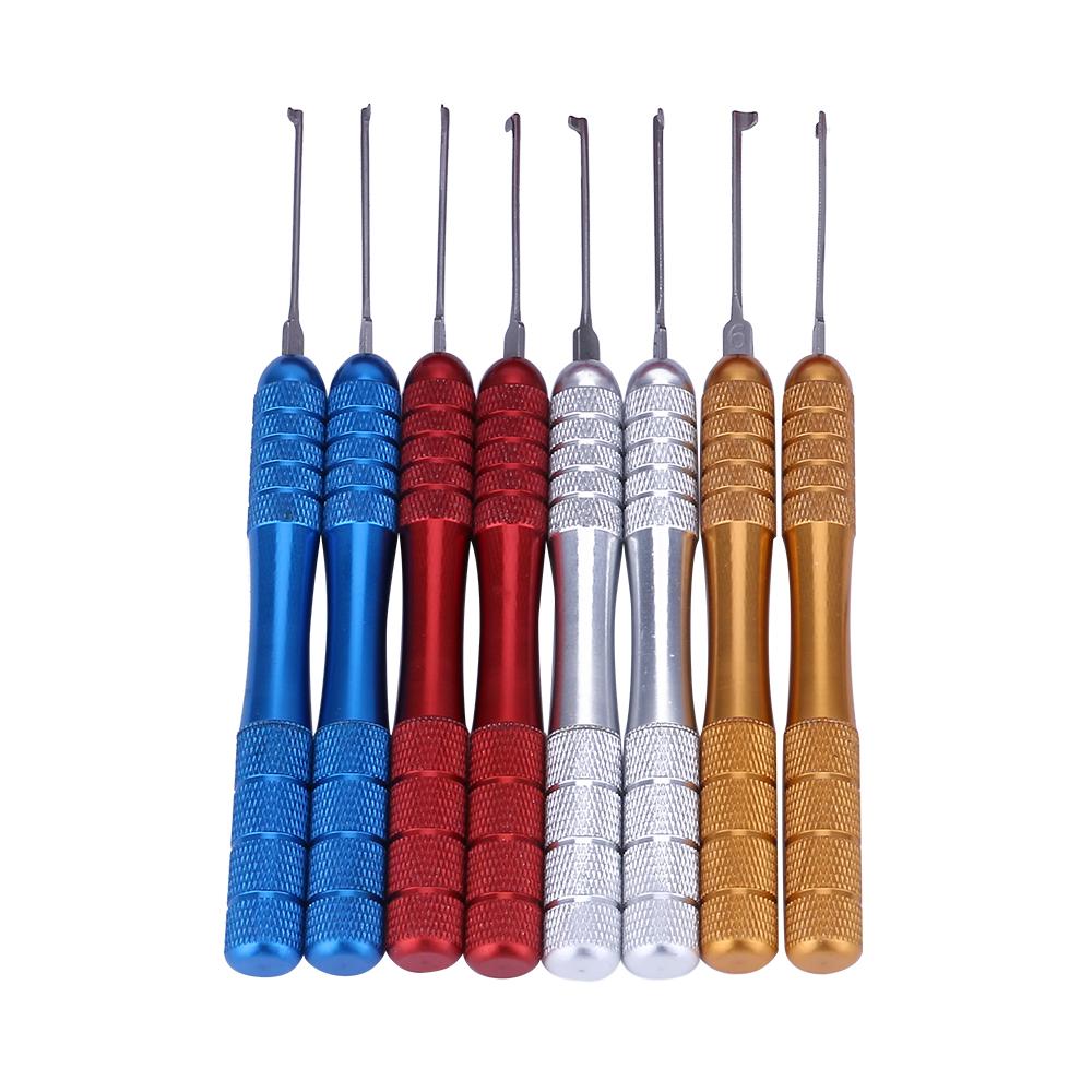 8 Pieces Dimple Lock Pick Set, Locksmith Pick Tools