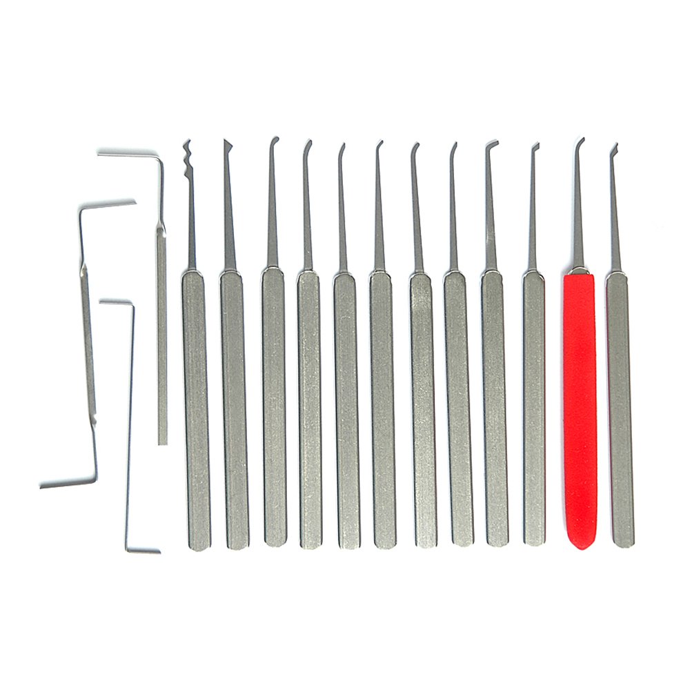 12 Pieces Lock Pick Set, Locksmith Lockpick Tools
