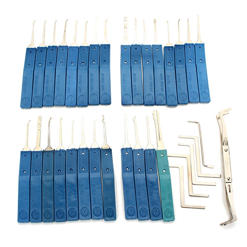 28 Pieces Lock Pick Set, Locksmith Lockpick Tools