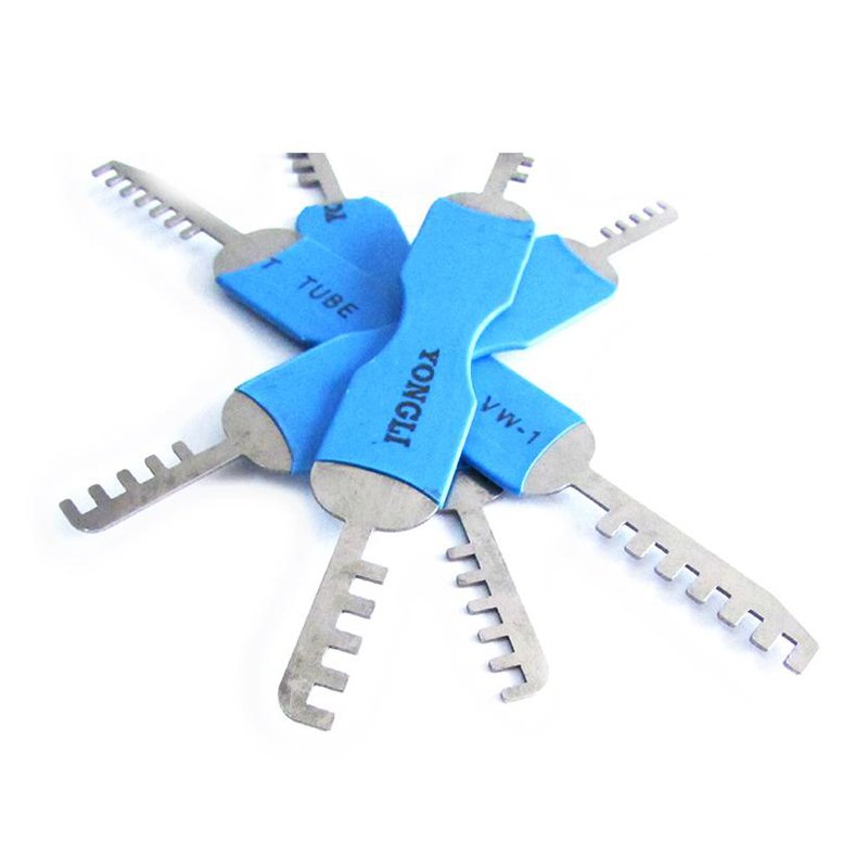 4 Pieces Comb Lock Pick Set, Locksmith Lockpick Tools