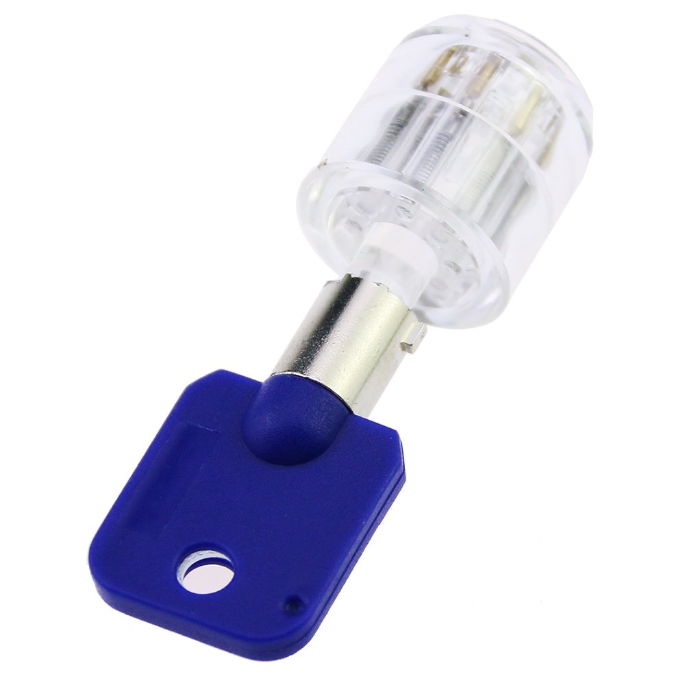 7 Pin Tubular Transparent Practice Lock