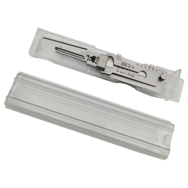 Lishi BE2-6 2-in-1 Pick and Decoder Tool for BEST "A" 6 Pin SFIC Cylinders