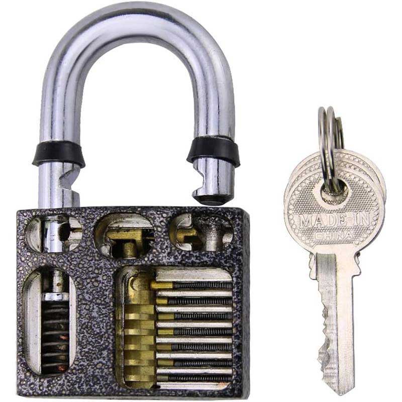 Zinc Alloy Transparent Practice Padlock, Lock Trainer Skill for ...