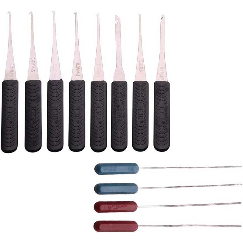 Lock Pick Gun Set with 12 Pieces Broken Key Extractor Set and 5 Pieces ...