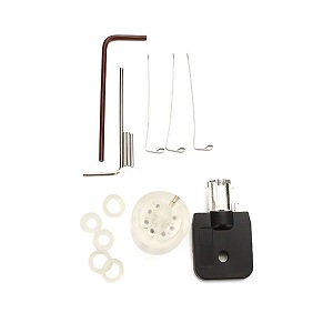 3 PCS 7 Pins Stainless Steel Adjustable Tubular Picks Lock Tool with ...